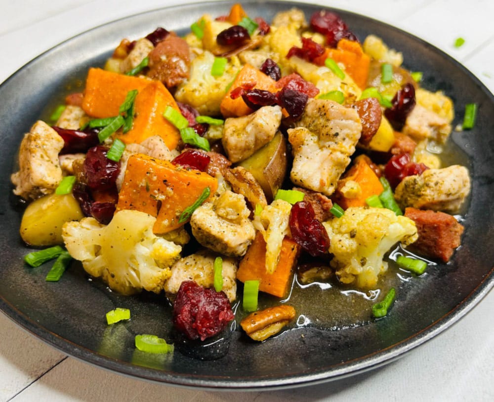Pork Sausage Stuffing Sheet Pan - Eat Live Learn