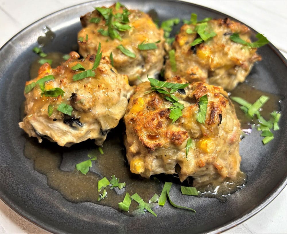 Turkey Stuffing Meatballs - Eat Live Learn