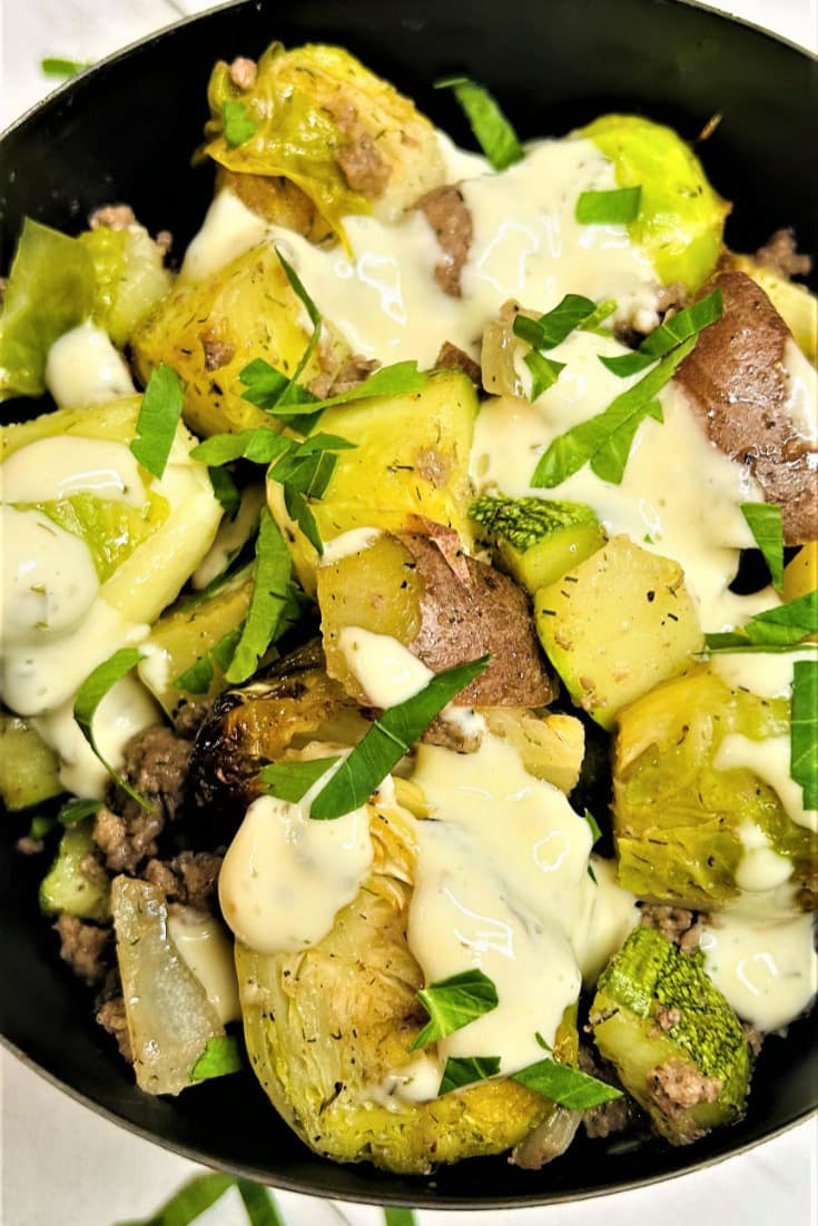 Beefy Ranch Vegetable Bowl - Eat Live Learn